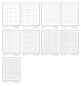 188 Printable Chinese Writing Grids - Practice Paper PDF Download