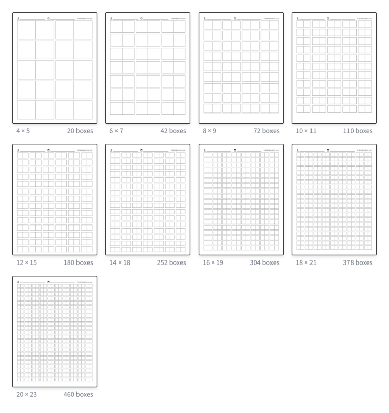 188 Printable Chinese Character Practice Writing Grids - WriteMandarin
