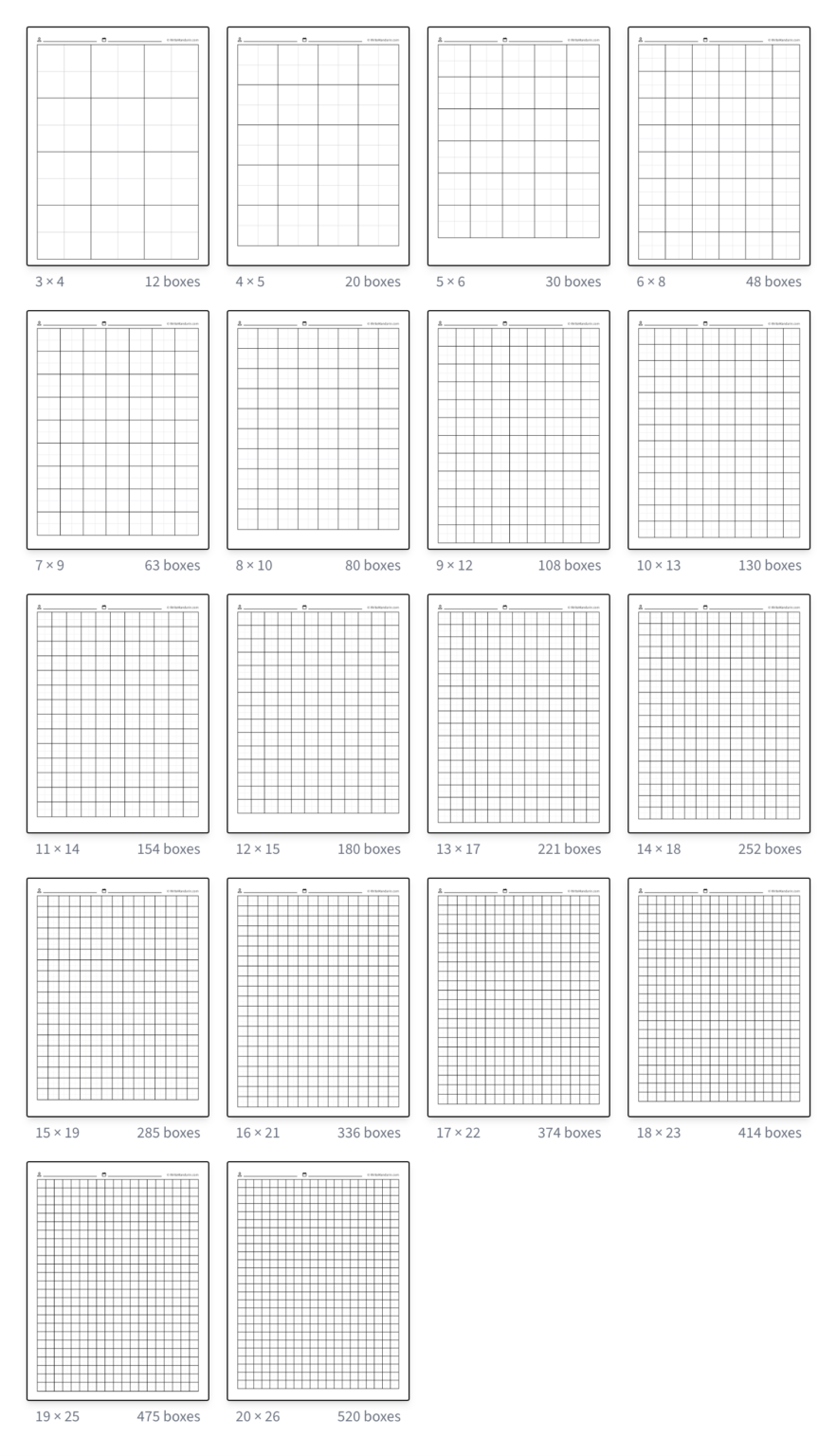 188 Printable Chinese Character Practice Writing Grids - WriteMandarin