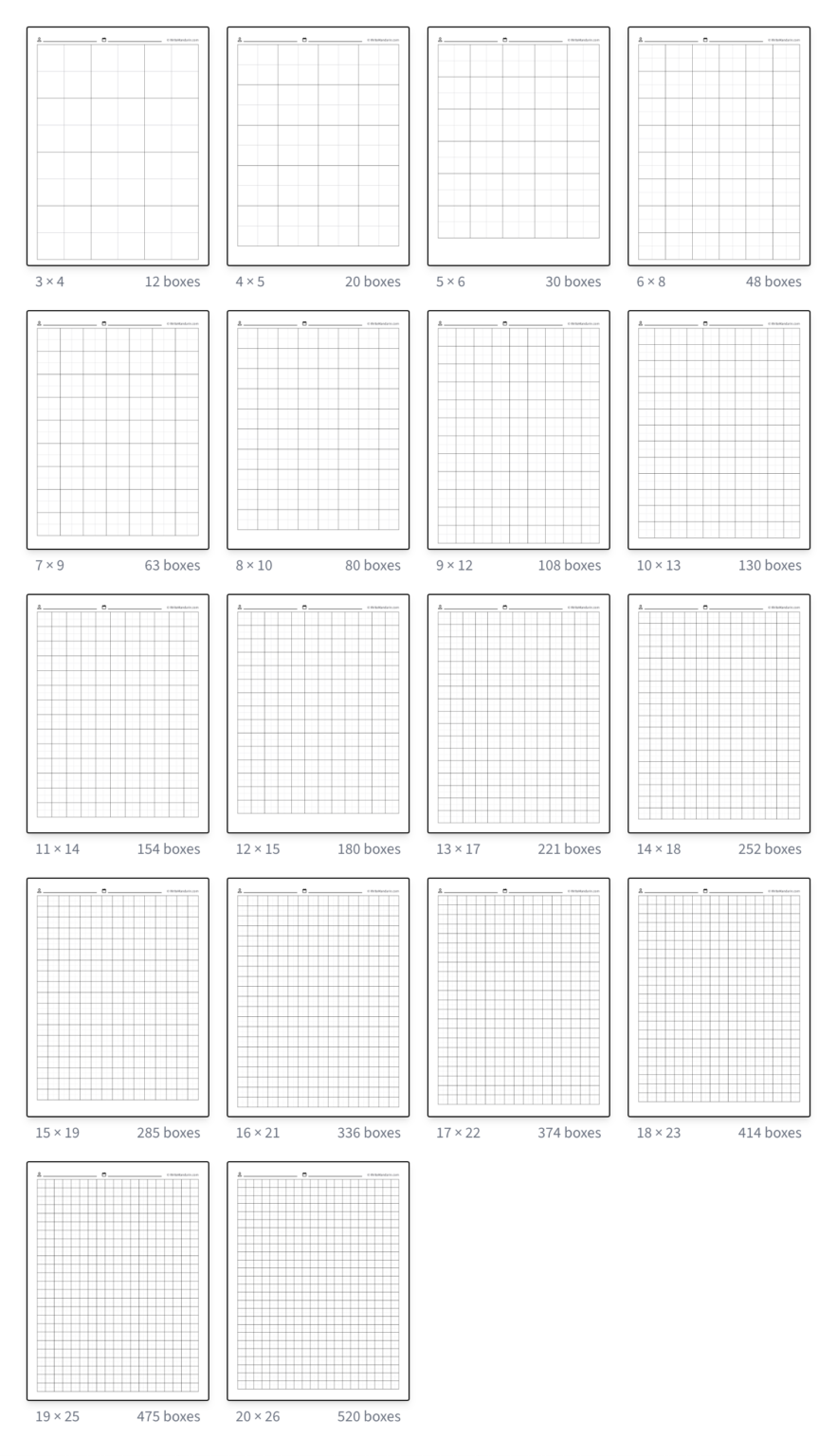 188 Printable Chinese Character Practice Writing Grids - WriteMandarin