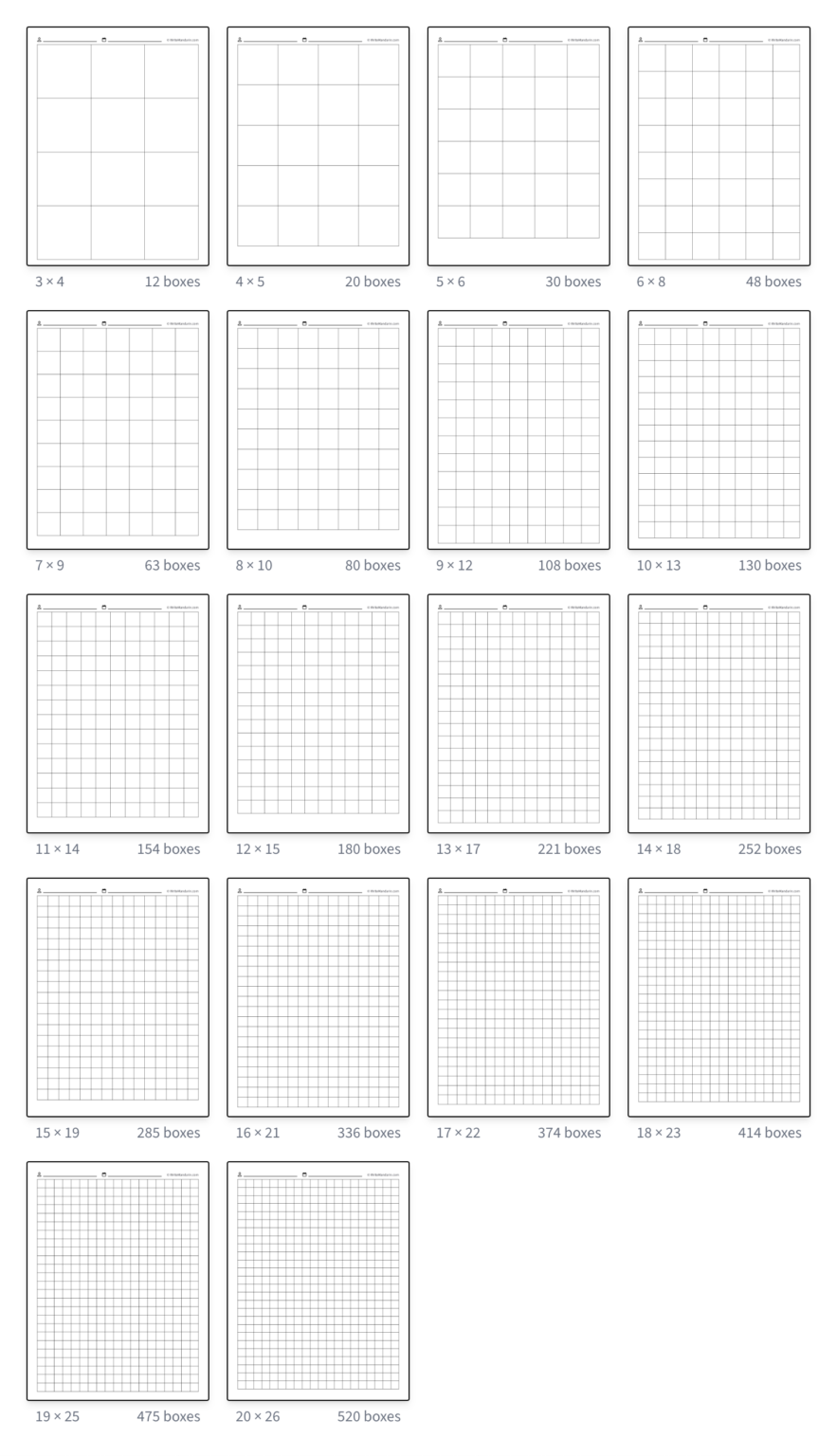 188 Printable Chinese Character Practice Writing Grids - WriteMandarin